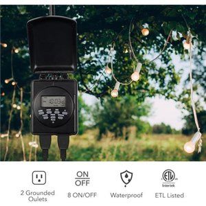 Other | Outdoor Heavy Duty Digital Programmable Timer Dual Outlet ...